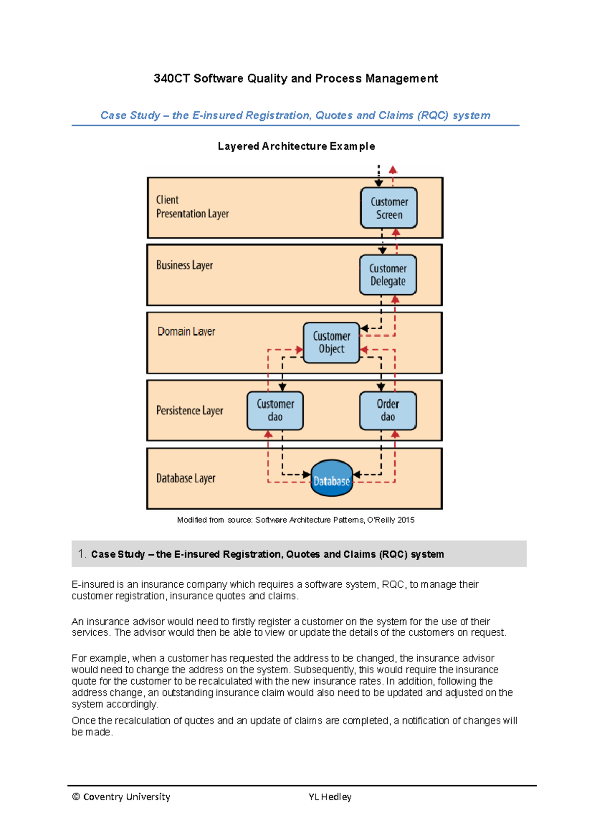 RQC - Layered Model Example v1 (with Solutions) - 340CT Software ...