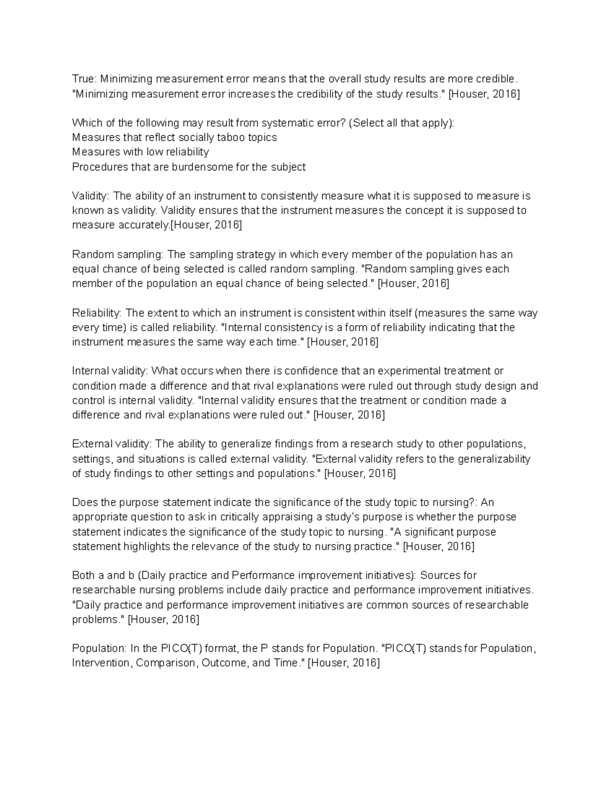 Research #3 - wjat is looks like - True: Minimizing measurement error ...