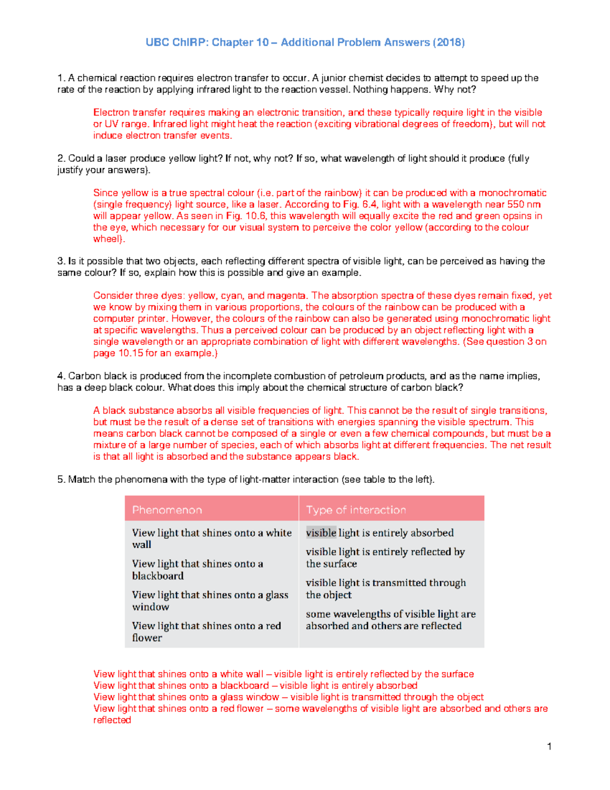 Chapter 10 Additional Problem Answers - UBC ChIRP: Chapter 10 Additional Problem Answers (2018 ...