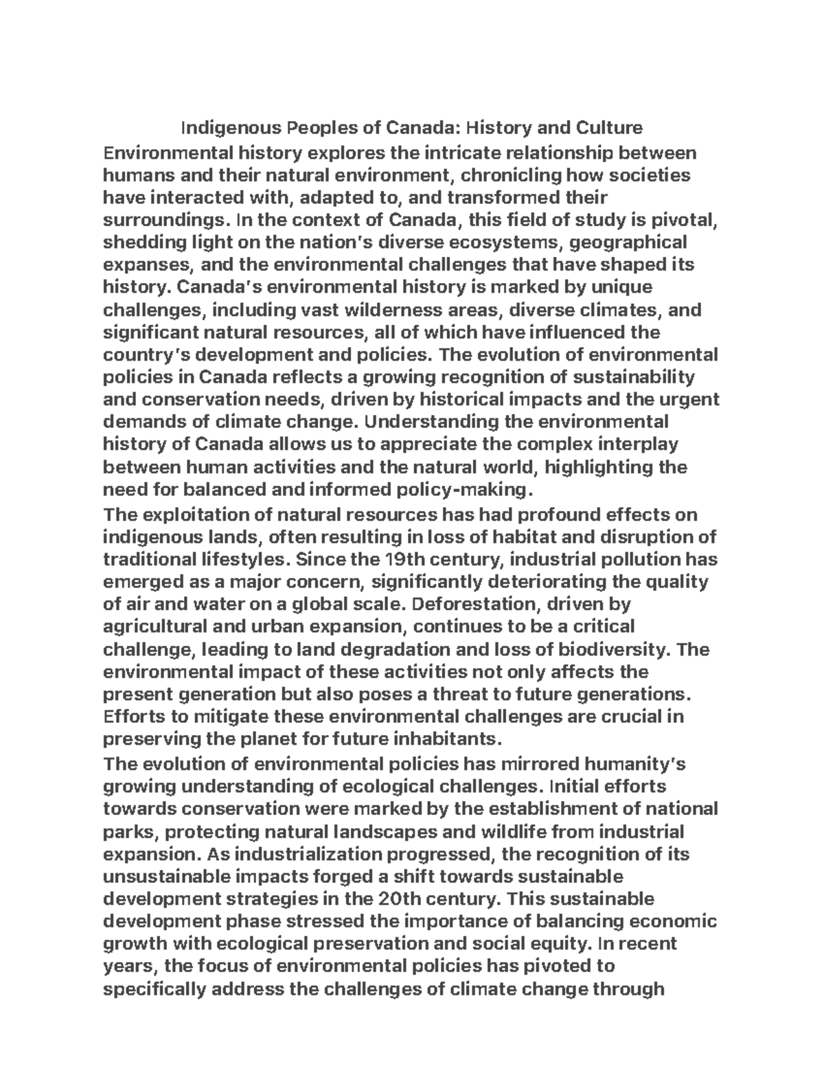 Indigenous Peoples of Canada: History and Culture - Indigenous Peoples ...