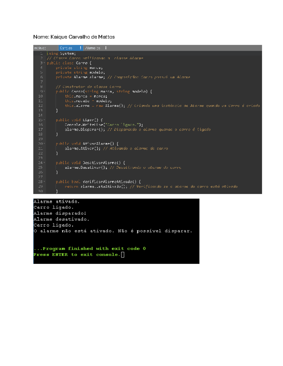 Carro - material para estudo de programação orientada a objetos - Tec ...