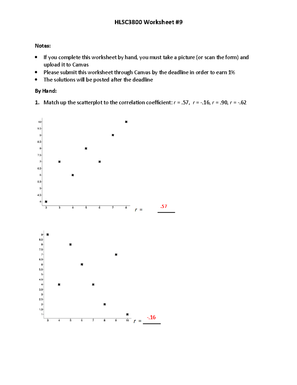 Worksheet 9 - HLSC3800 Worksheet Notes: If you complete this worksheet ...