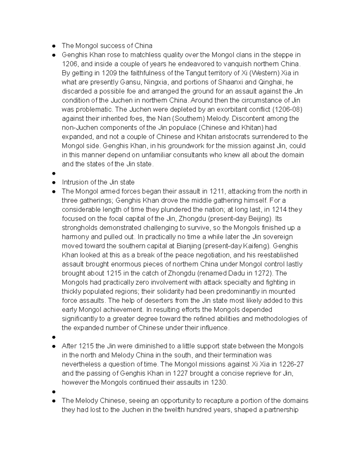 The Yuan, or Mongol, dynasty - The Mongol success of China Genghis Khan ...
