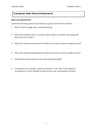 Tuto phy 310 - tutorial work - TUTORIAL ELECTRON AND CATHODE RAY TUBE 1 to - Studocu