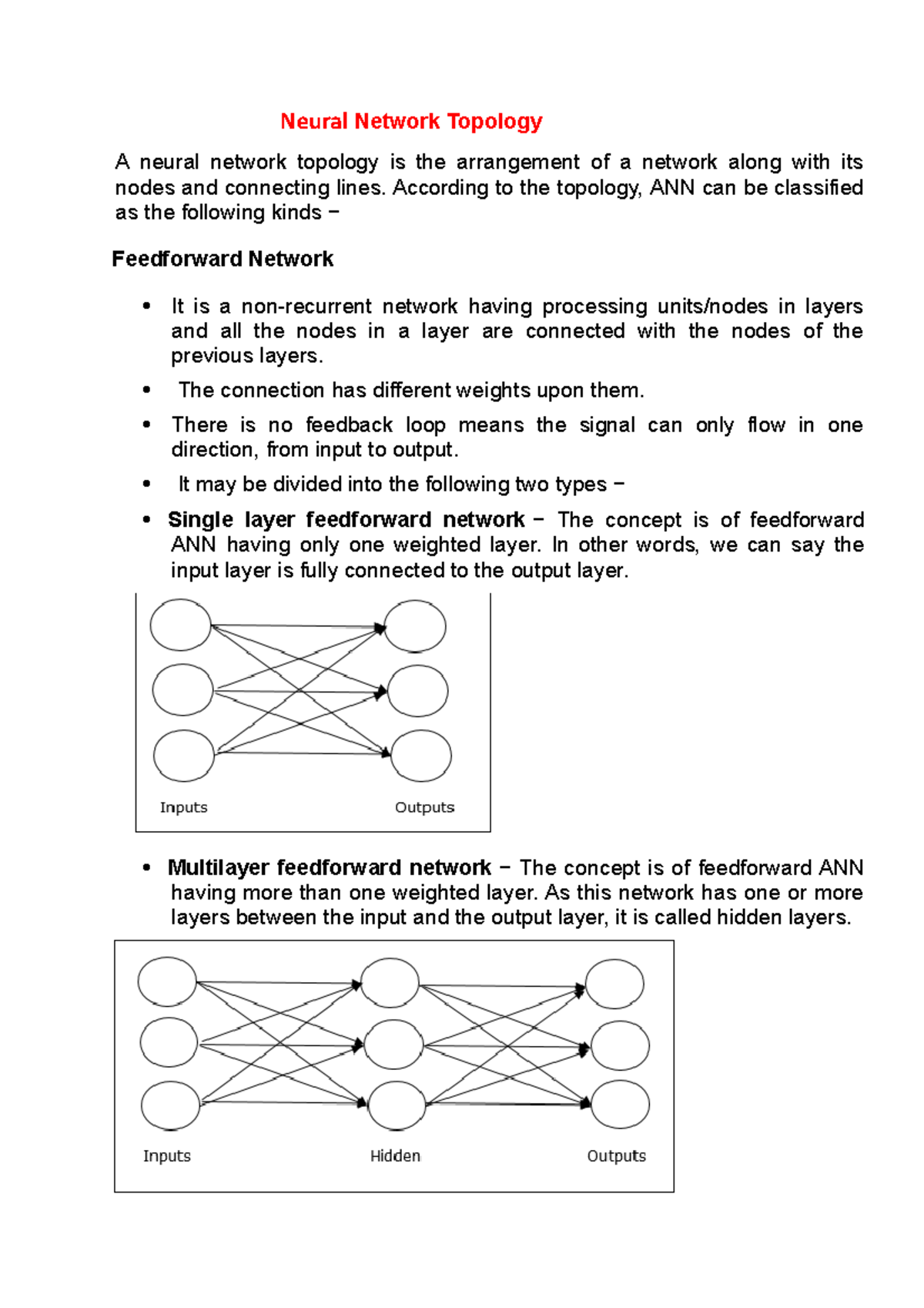 Neural network topology and Genetic Algorithms - Neural Network ...