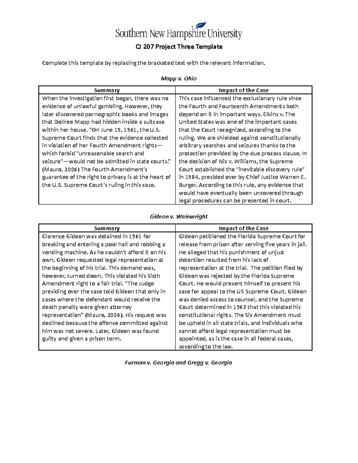 CJ 207 Project Three Template (2) - CJ 207 Project Three Template ...