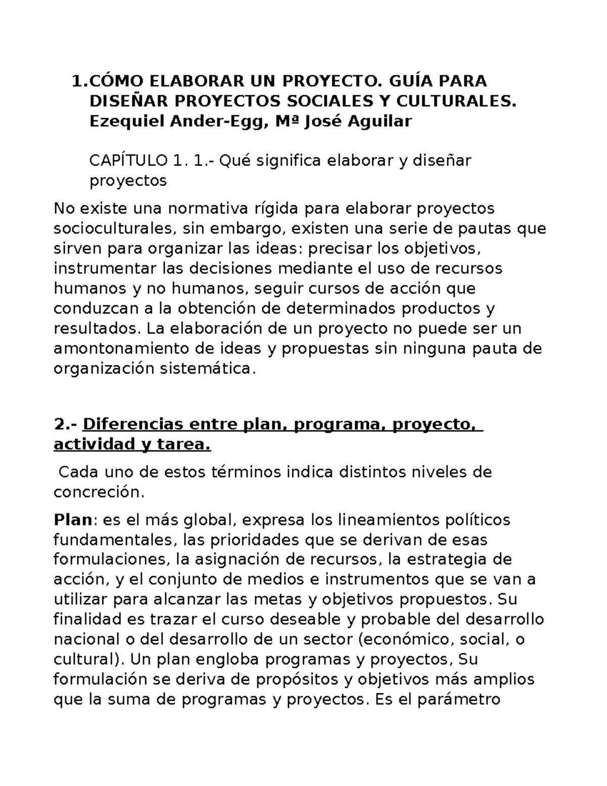 Como elaborar un proyecto. Guia para diseñar proyectos sociales - 1ÓMO ...