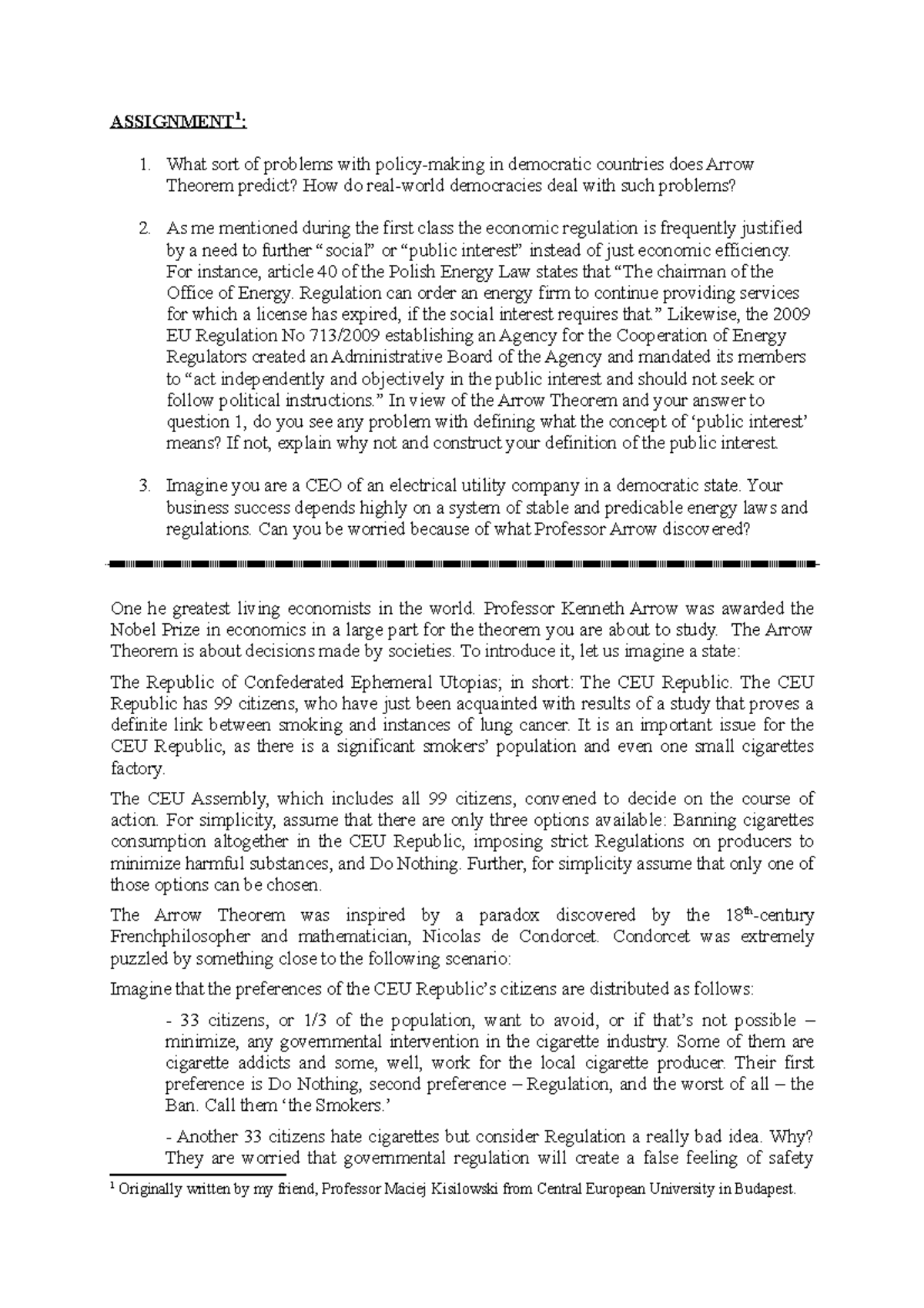 Assignment - Laws in corps - ASSIGNMENT 1 : What sort of problems with ...