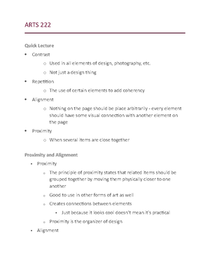 Design Introduction Layout Assignment Instructions - ARTS 222 DESGIN: INTRODUCTION LAYOUT ...