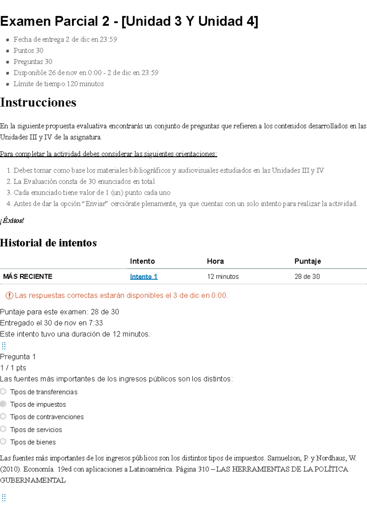 Examen Parcial 2 - [Unidad 3 Y Unidad 4] Macroeconomia II-2 - Examen Parcial 2 - [Unidad 3 Y ...