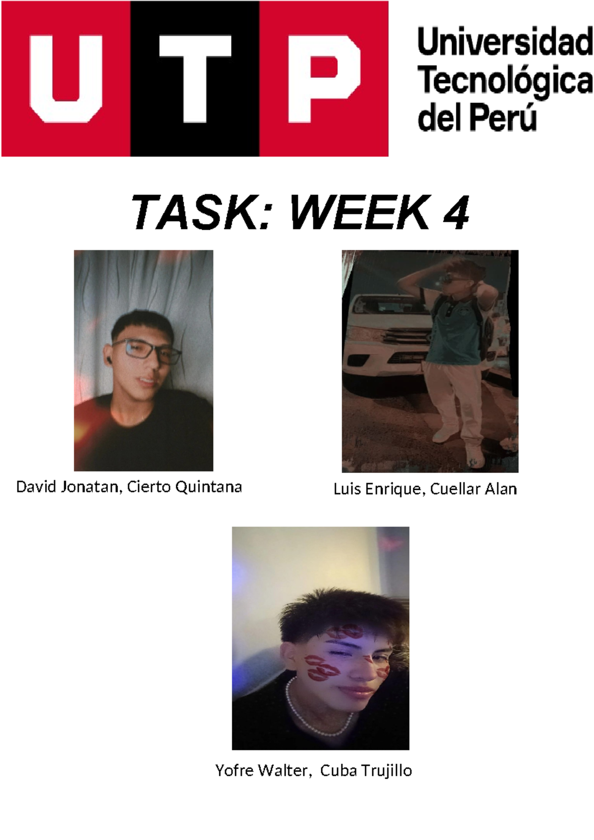 TASK WEEK 4 - Ingles I - David Jonatan, Cierto Quintana Luis Enrique ...