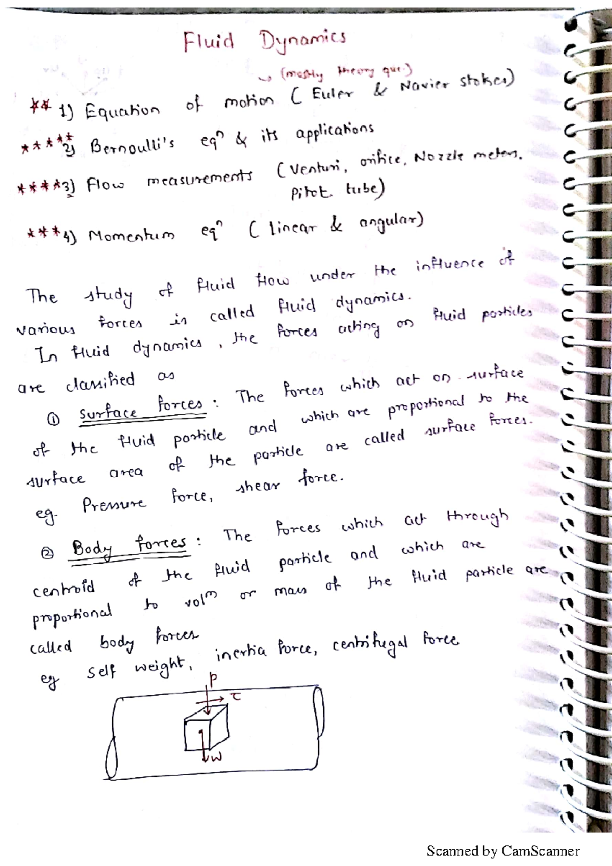 4.Fluid Dynamics - Fluid Mechanics - Studocu
