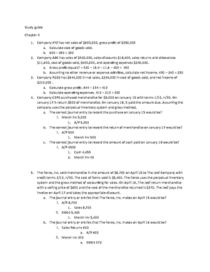Chapter 4 Accounting for Merchandising Operations - Chapter 4 ...