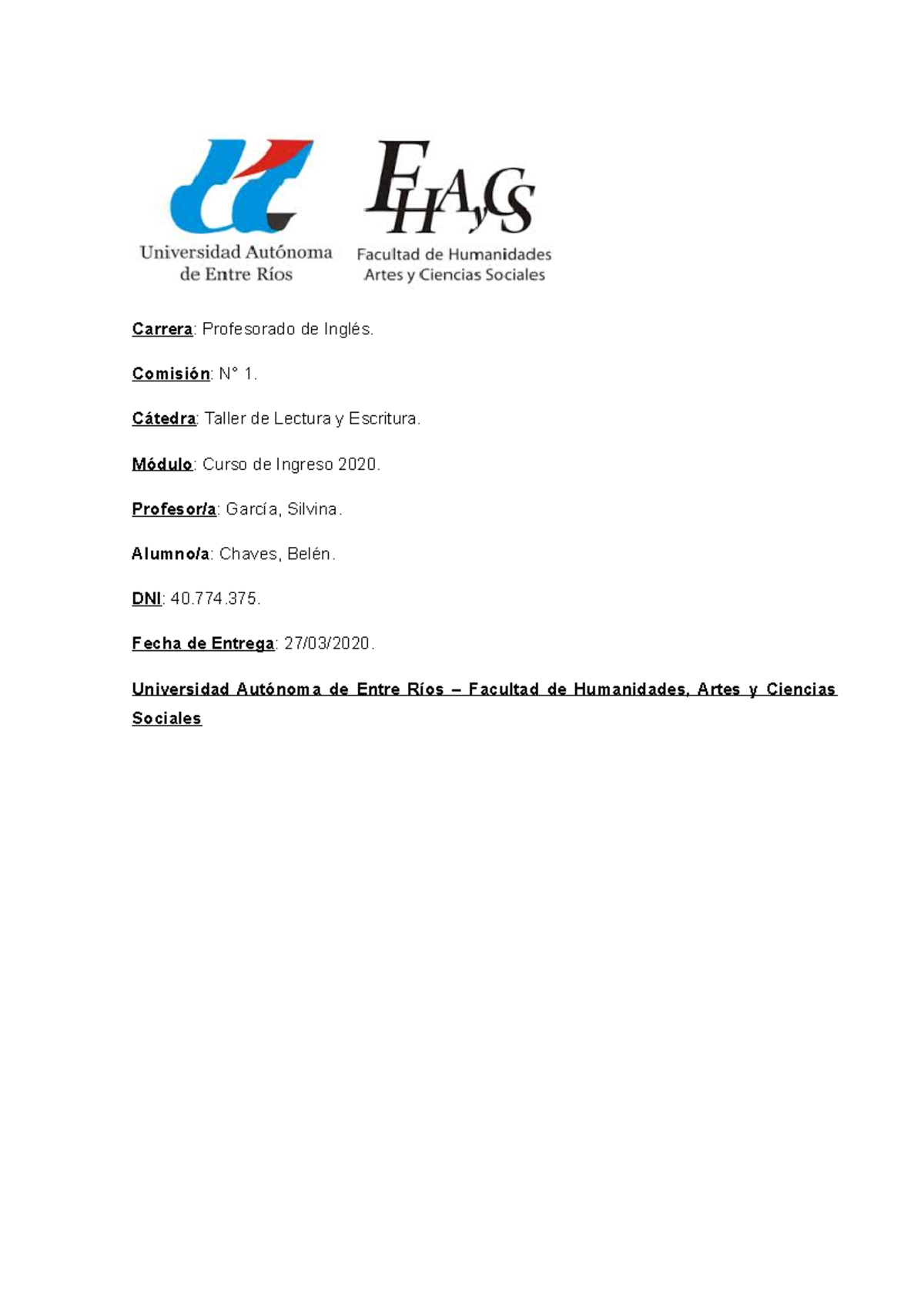 Cassany resumen - cvbcb c - Inglés I - UADER - Studocu