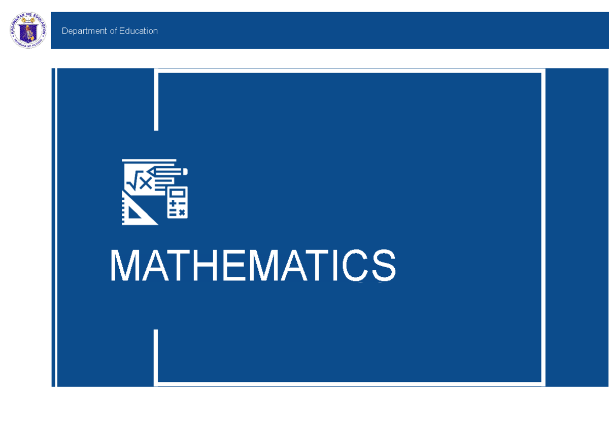 Unpacked Mathematics MELCs 3rd Quarter Secondary - Department of ...