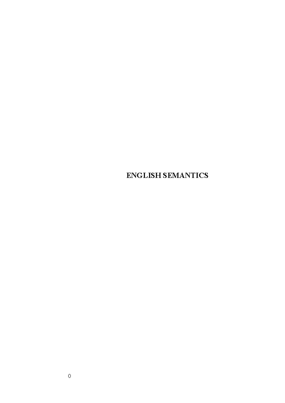 English Semantics-Source Book - ENGLISH SEMANTICS UNIT VI. SEMANTIC ...
