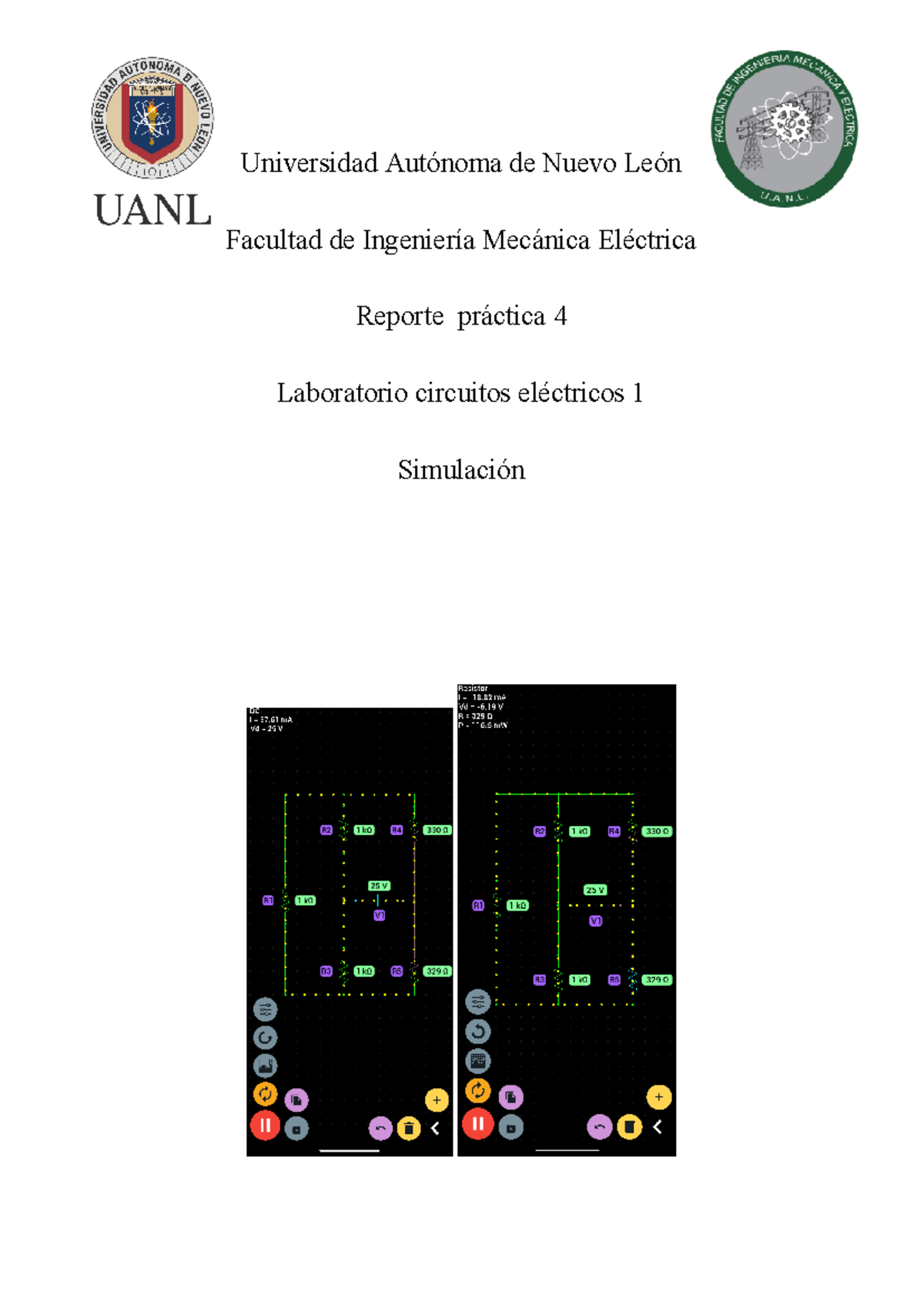 Laboratorio circuitos 1 práctica 4 - Circuitos Eléctricos Y Laboratorio - Universidad Autónoma ...
