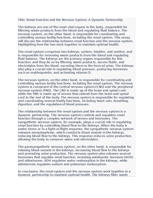 Vertebrate Physiology - The Interplay of Muscles and Respiration ...