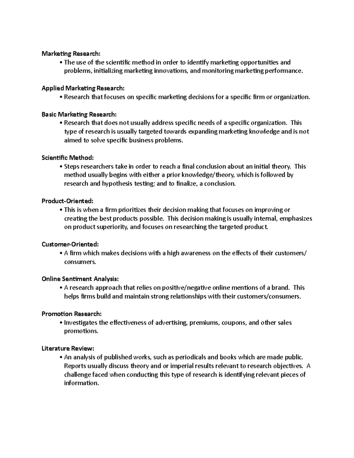 MKT337 1-3 Quiz - Quiz for Module One MKT 337 - Marke&ng Research ...