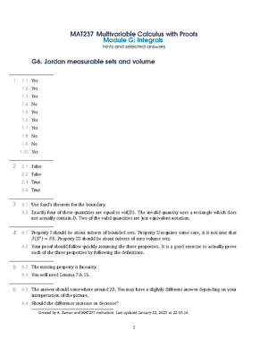 Mat237-g4-worksheet - study materials - MAT237 Multivariable Calculus ...