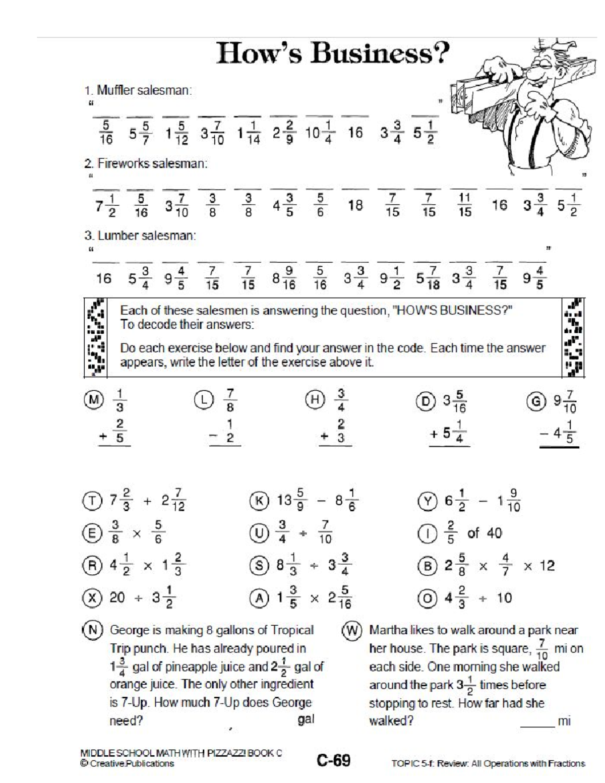 How's Business - Fraction Review All Operations - Studocu
