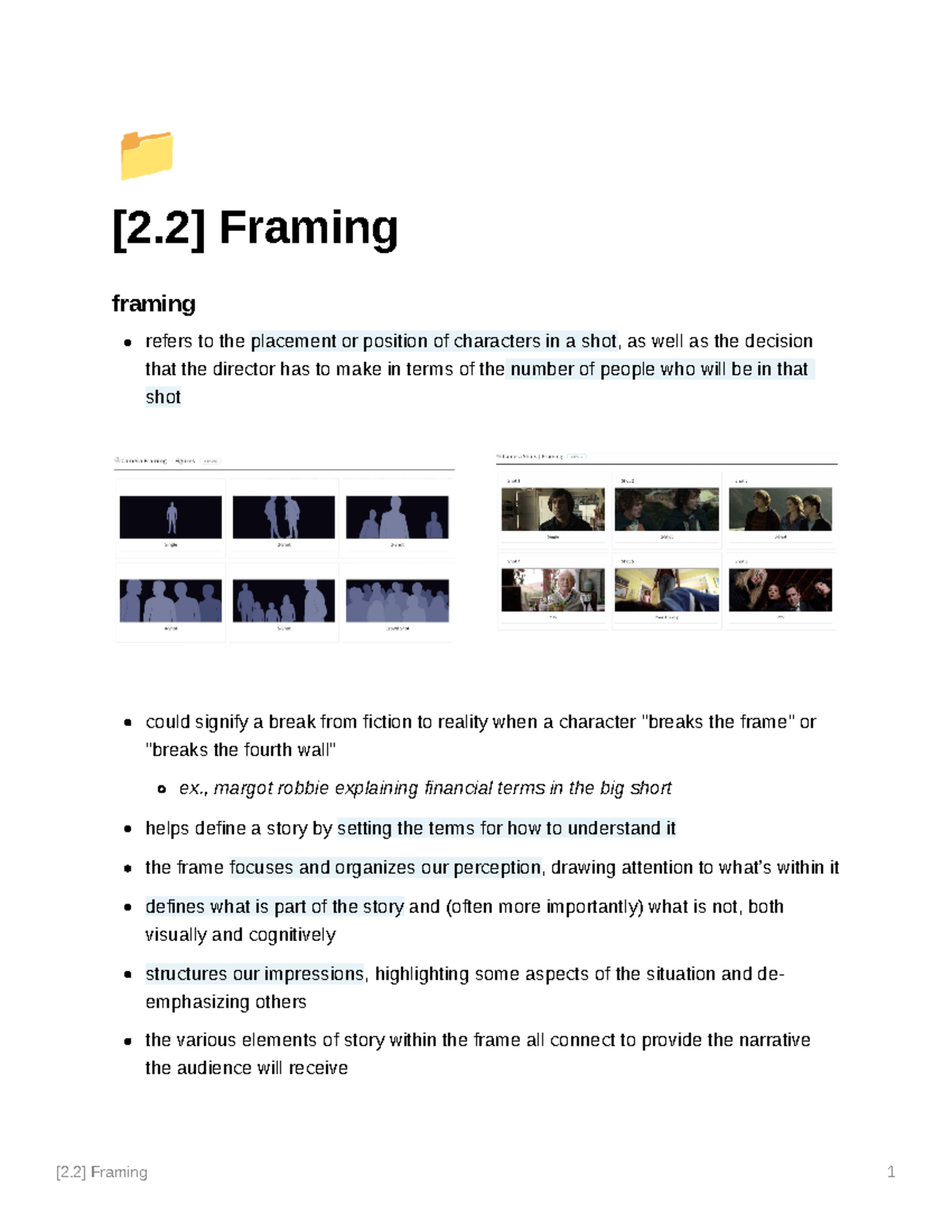 2 - Module 2 Framing - [2] Framing 1 📁 [2] Framing framing refers to ...