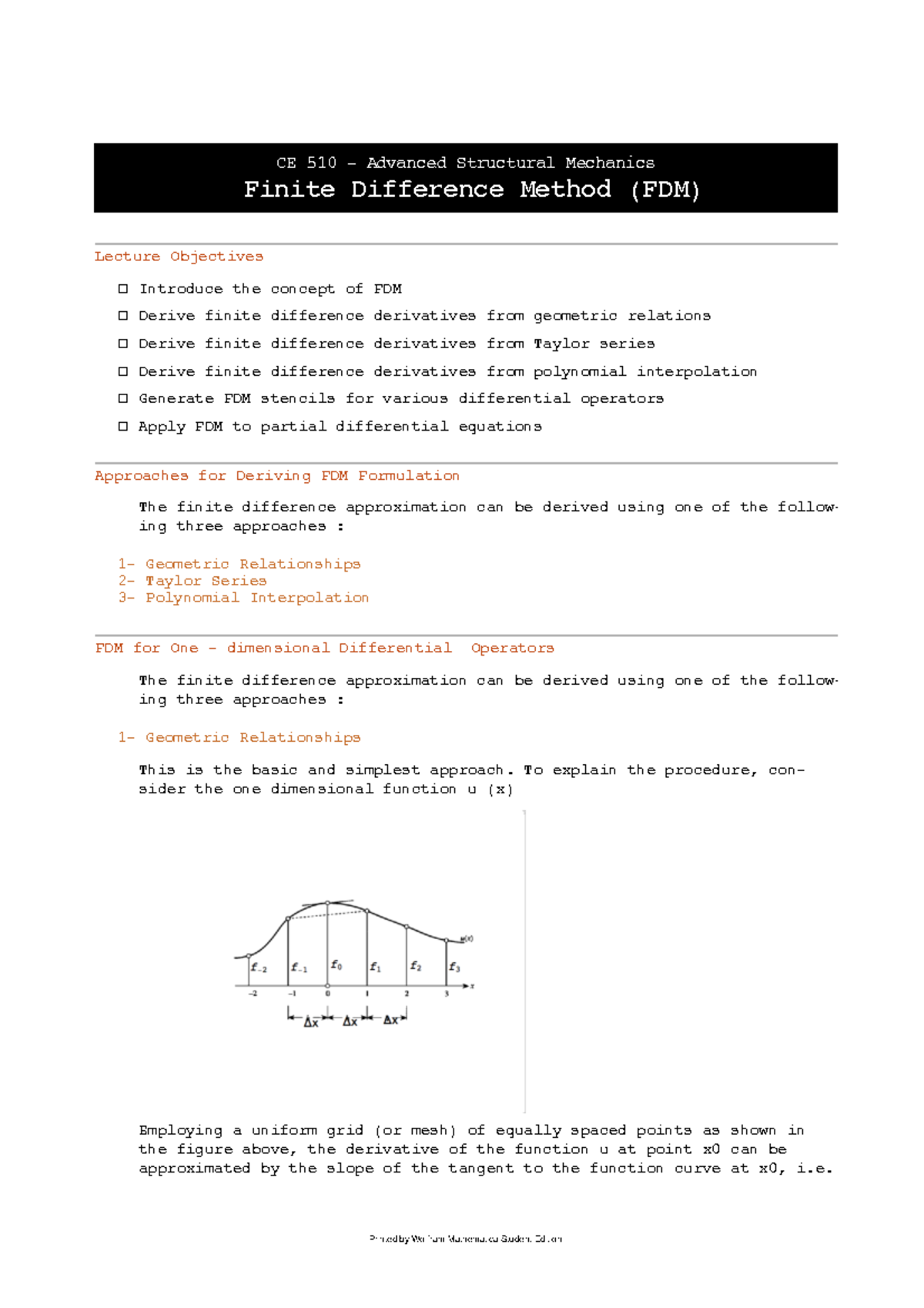 7-FDM-PDF - Class notes - - Studocu