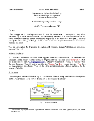 Wireshark DNS v8 - lab tasks - Wireshark Lab: DNS v8. Supplement to Computer Networking: A Top ...