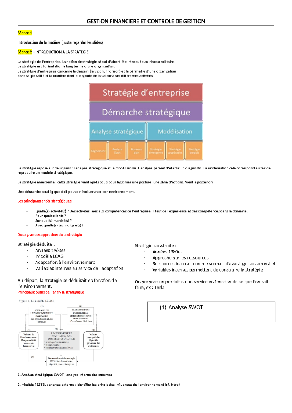 Cours Complet Gestion Financiere ET Controle DE Gestion - GESTION ...