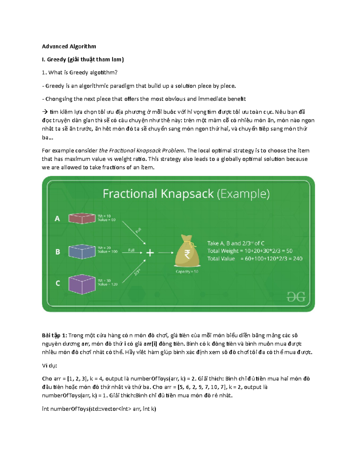 Advanced Algorithm - Greedy (gi i thu t tham lam)ả ậ What is Greedy ...