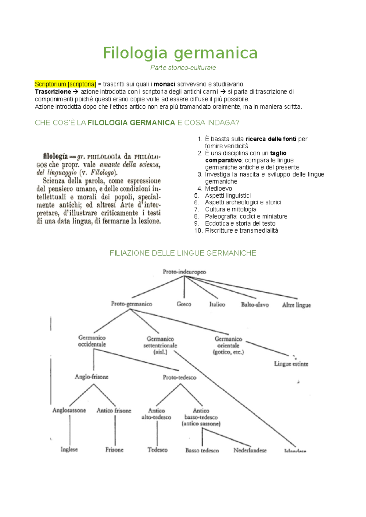Filologia germanica 2A - parte storico-culturale - Filologia germanica ...