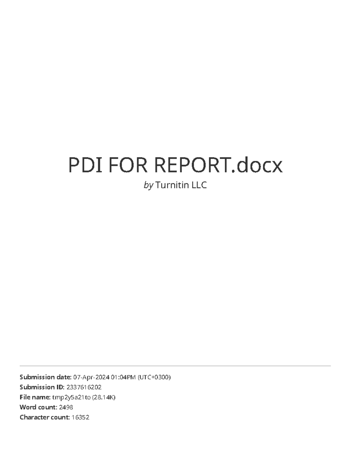 Ab43f74883 eb2fd2-similarity-tmp2y5a21to - PDI FOR REPORT by Turnitin ...