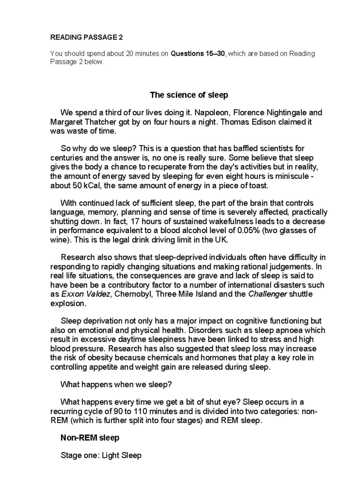 Reading with answers - READING PASSAGE 2 You should spend about 20 ...