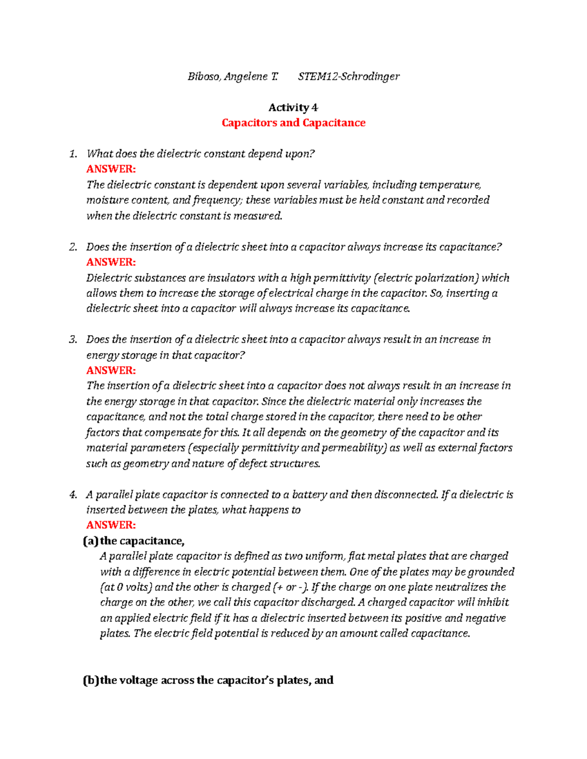 Activity 4 Capacitor and Capacitance - Biboso, Angelene T. STEM12 ...
