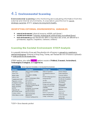 Strat Management Chapter 1 Basic concepts of str - 1 The Study of ...