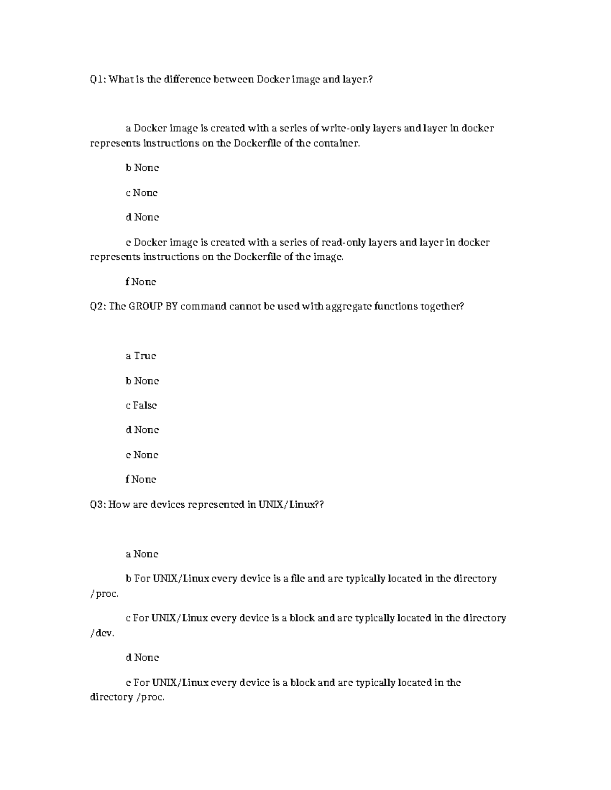 2 Module for REM - Q1: What is the difference between Docker image and layer.? a Docker image is ...