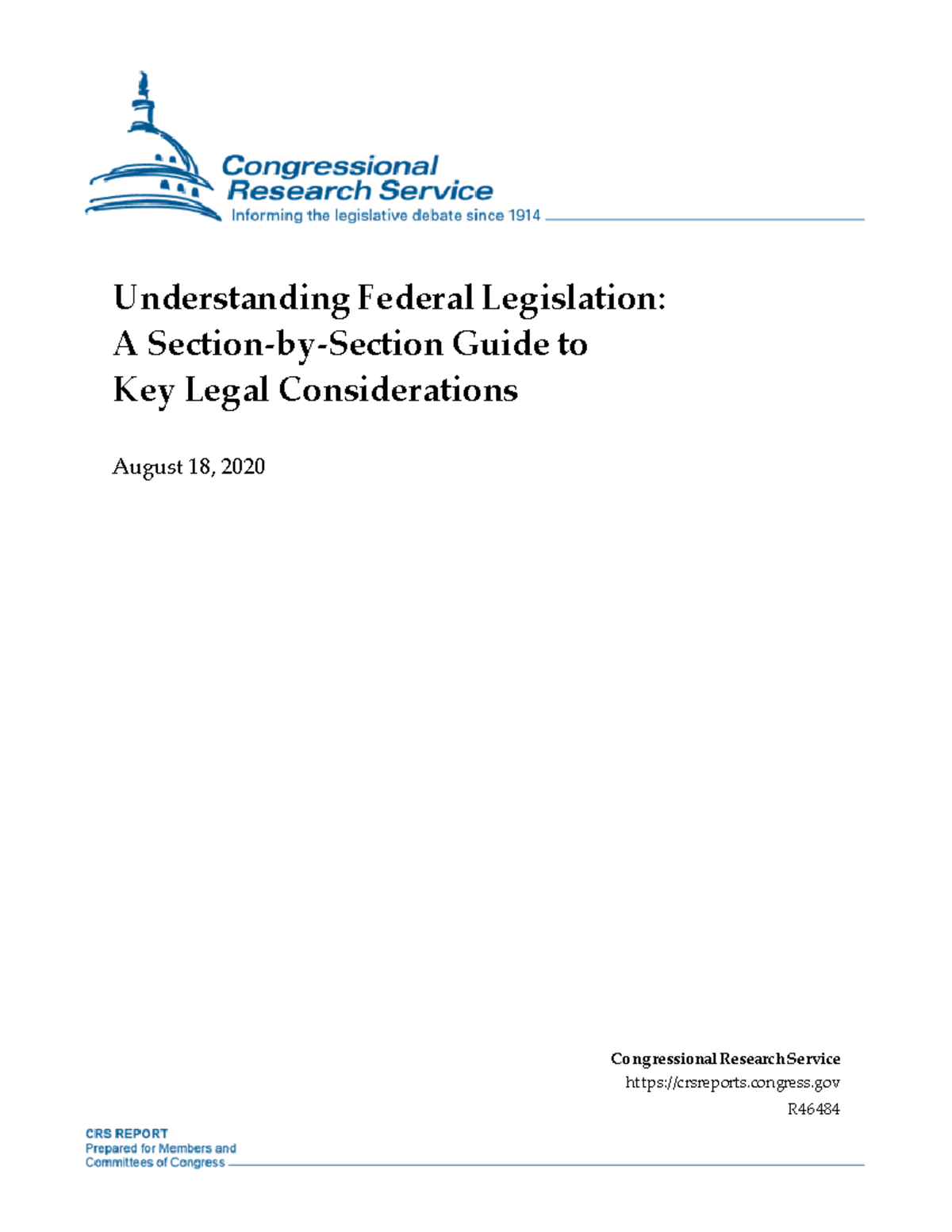 R46484 - Understanding Federal Legislation: A Section-by-Section Guide ...