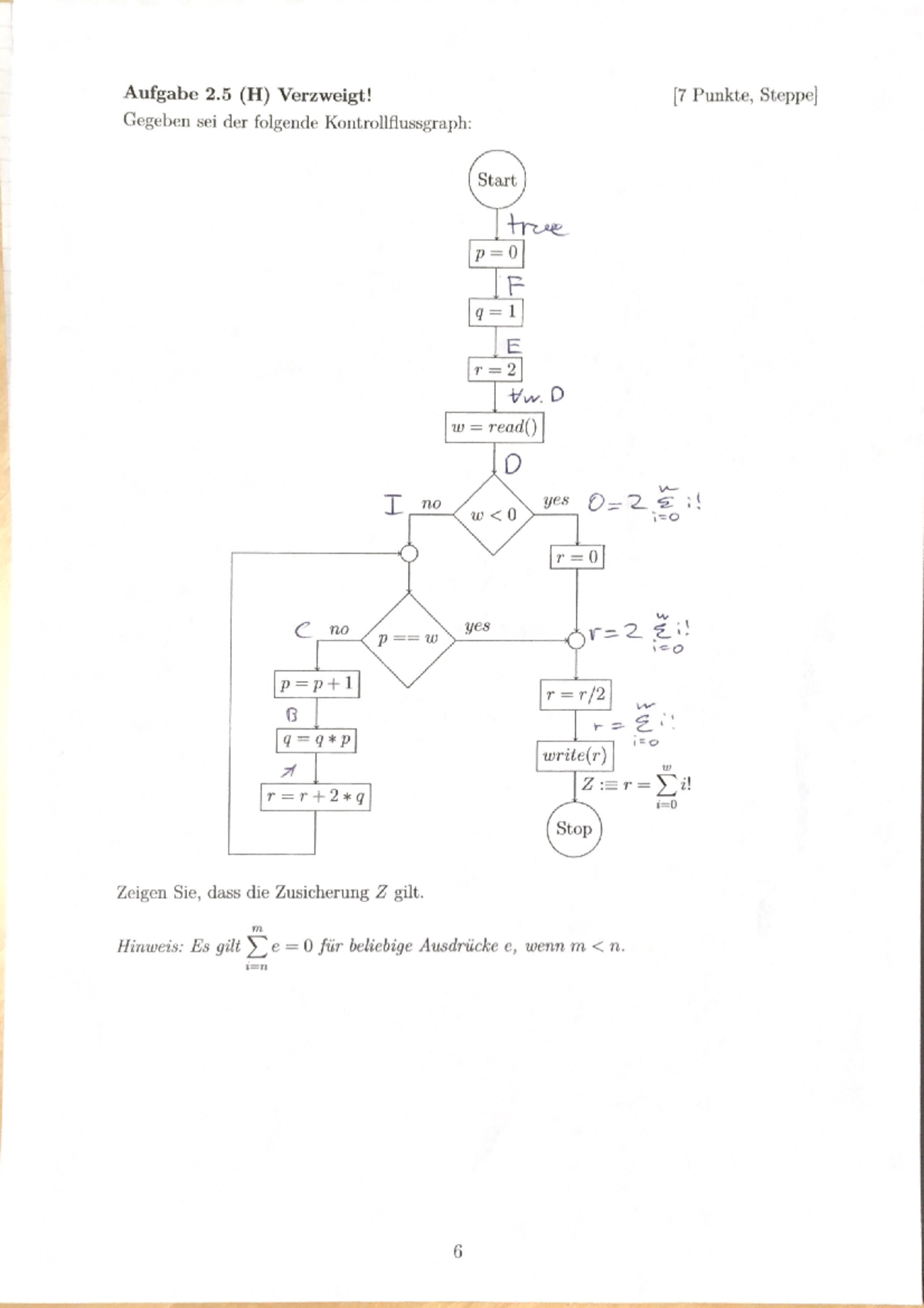 Blatt 2 - zweite - Einführung in die Informatik 2 (IN0003) - Studocu
