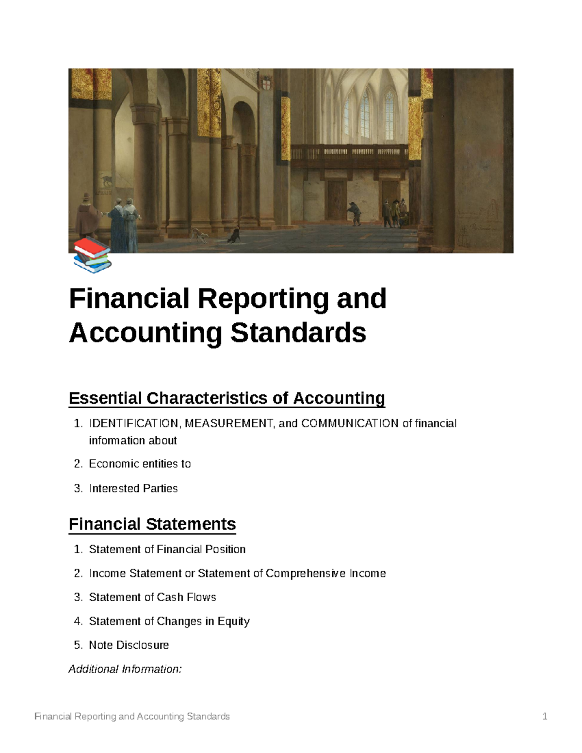 Financial Reporting and Accounting Standards - È Financial Reporting ...