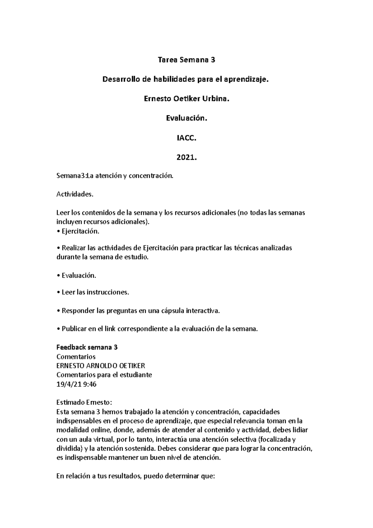 Tarea Semanal 3 - trabajo ingreso a la carrera - Tarea Semana 3 ...