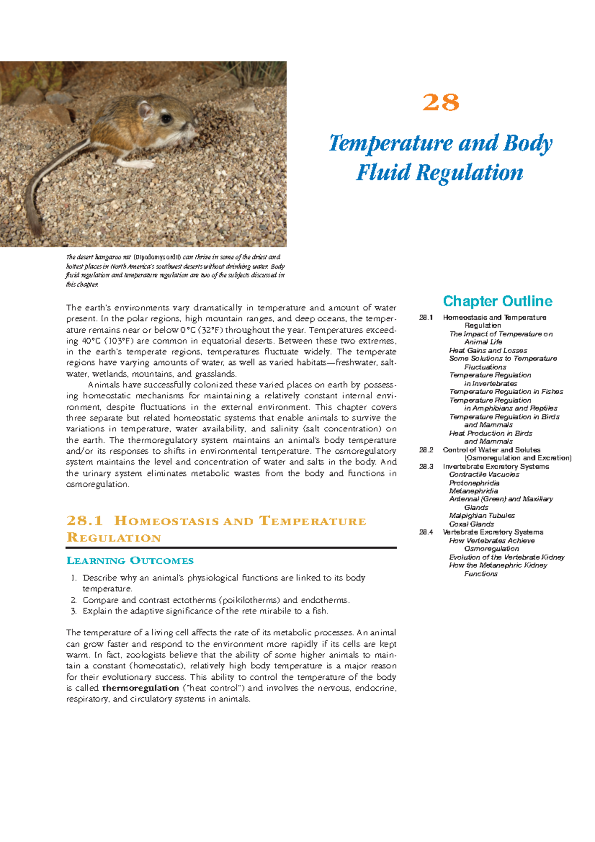 Zoology Chapter 28 - School work - ####### Chapter Outline 28 ...