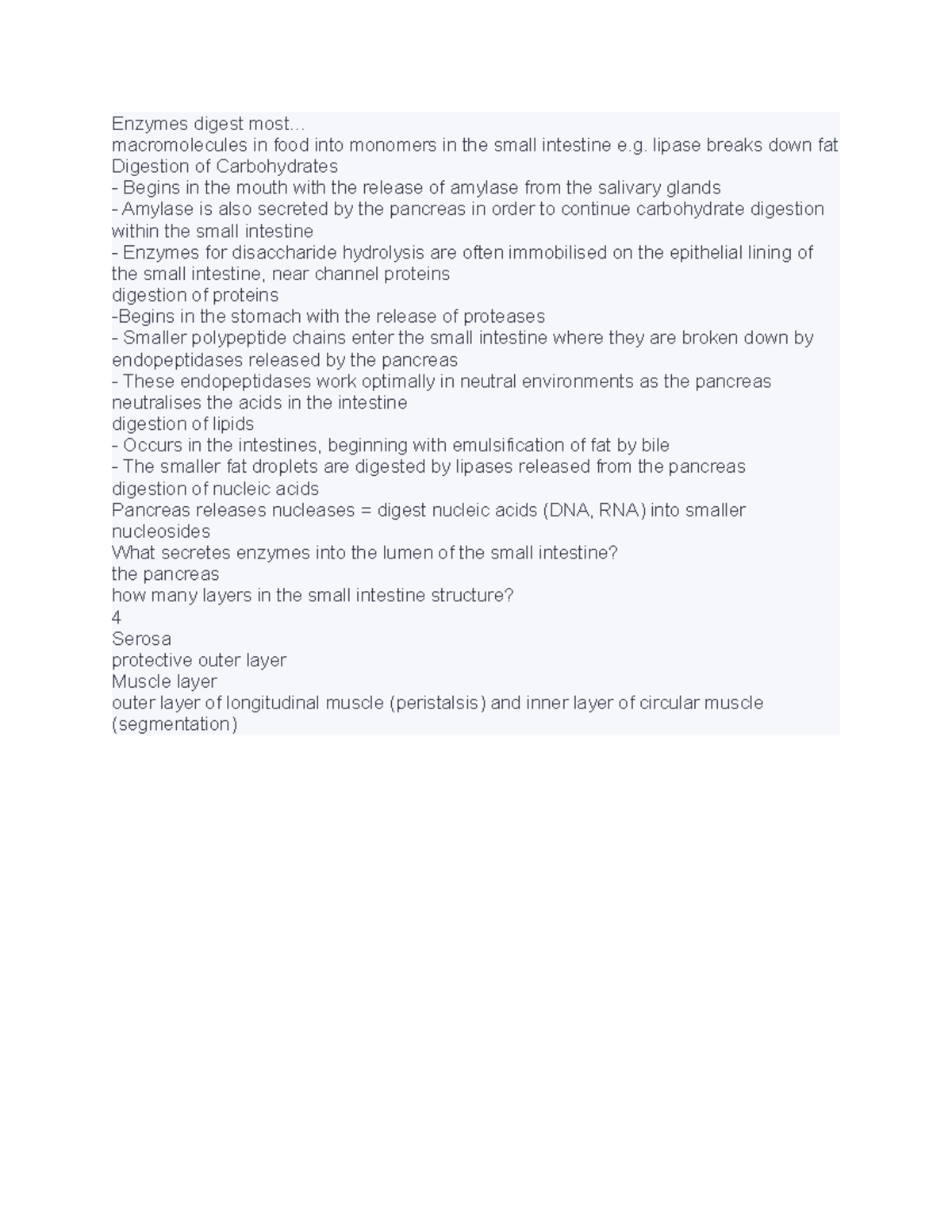 Enzymes digest most - hello - Enzymes digest most... macromolecules in ...