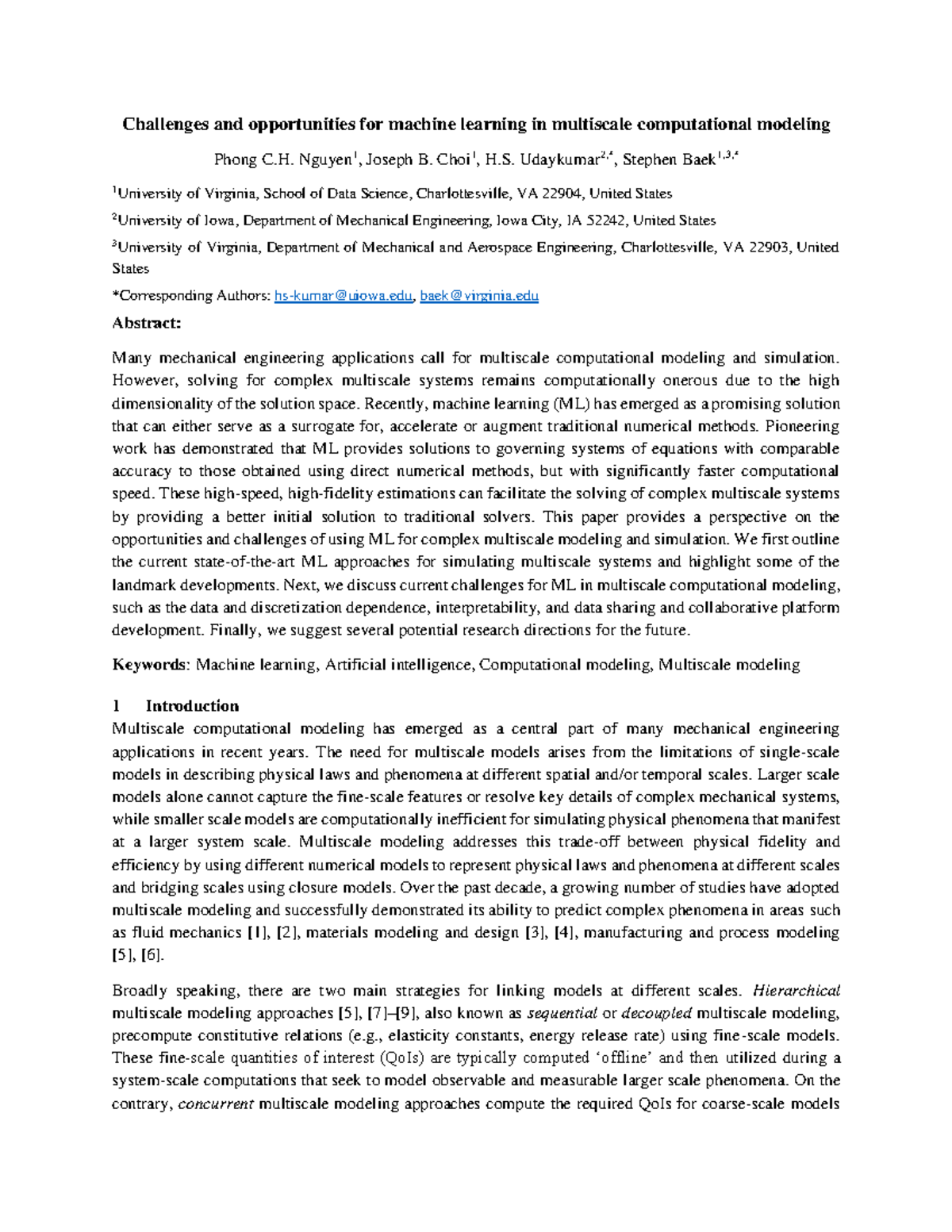 2303 - Computer science 9 - Challenges and opportunities for machine learning in multiscale ...