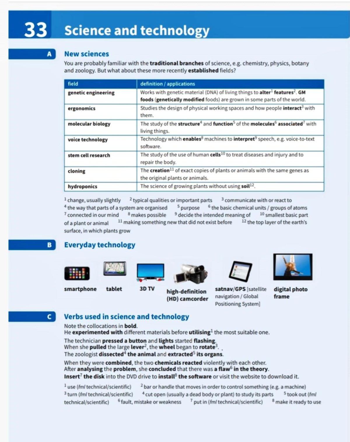 Science and Technology - 33 Science and technology New sciences You are ...