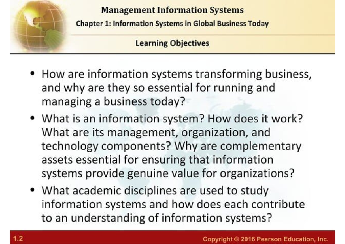 MIS CH1 - Database management system - Studocu