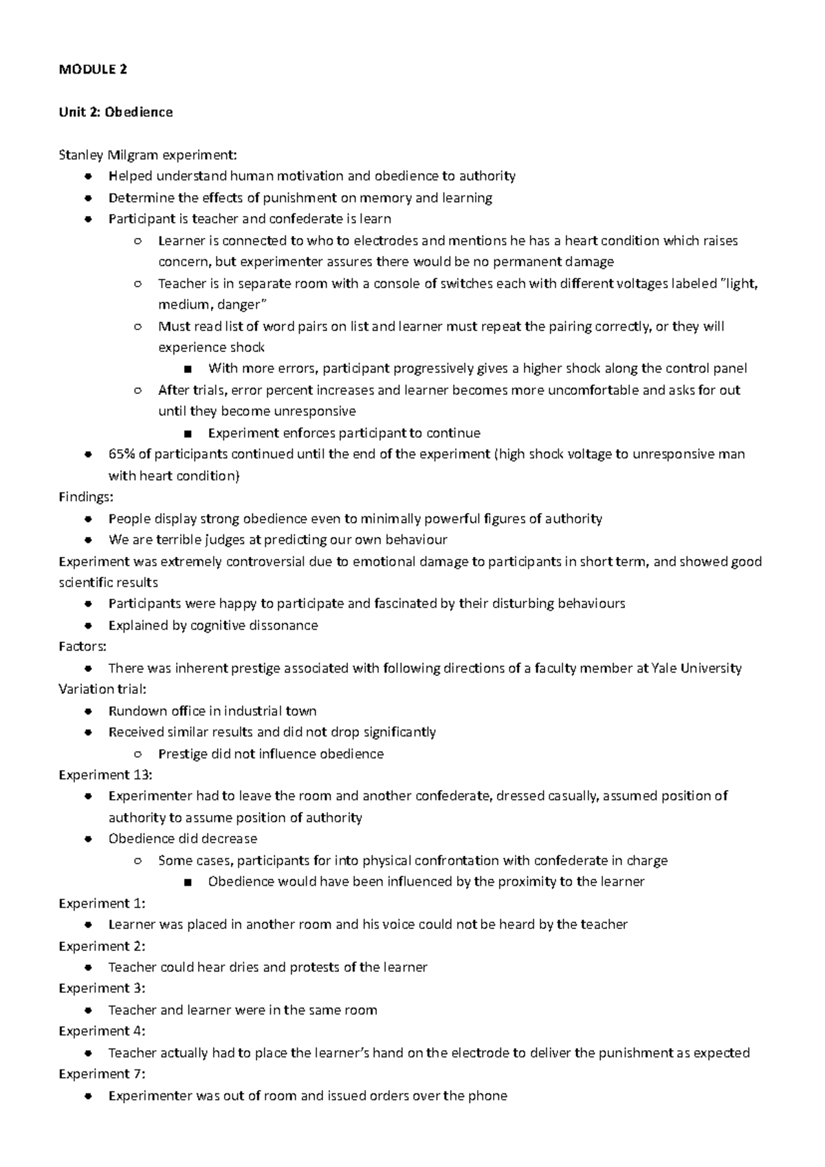 Influence of others - Module 2 and Textbook - MODULE 2 Unit 2 ...
