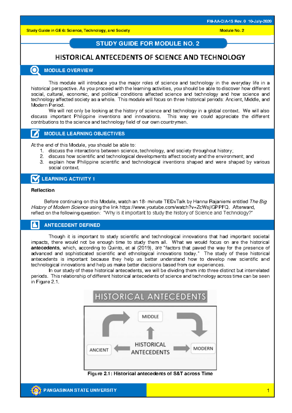 Study- Guide-2 - Study Guide in GE 6: Science, Technology, and Society ...