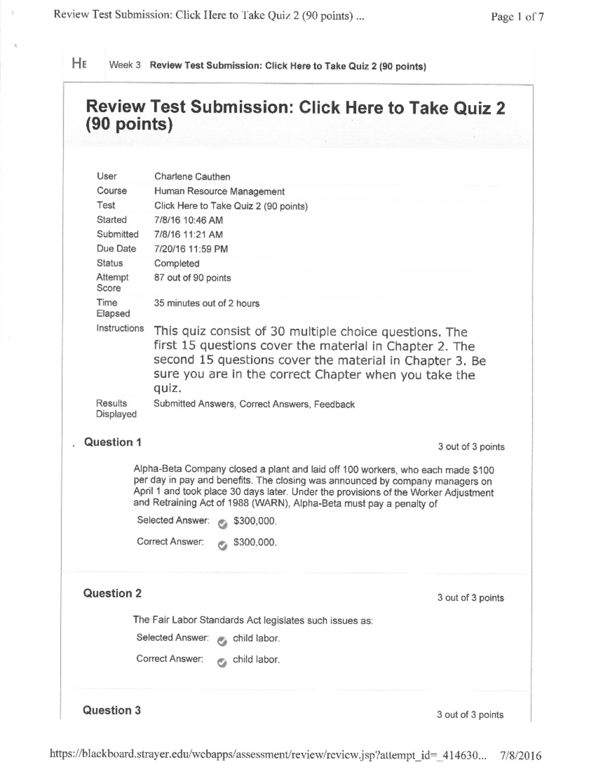 Pdf - M/C with answers - HRPO2001 - Studocu