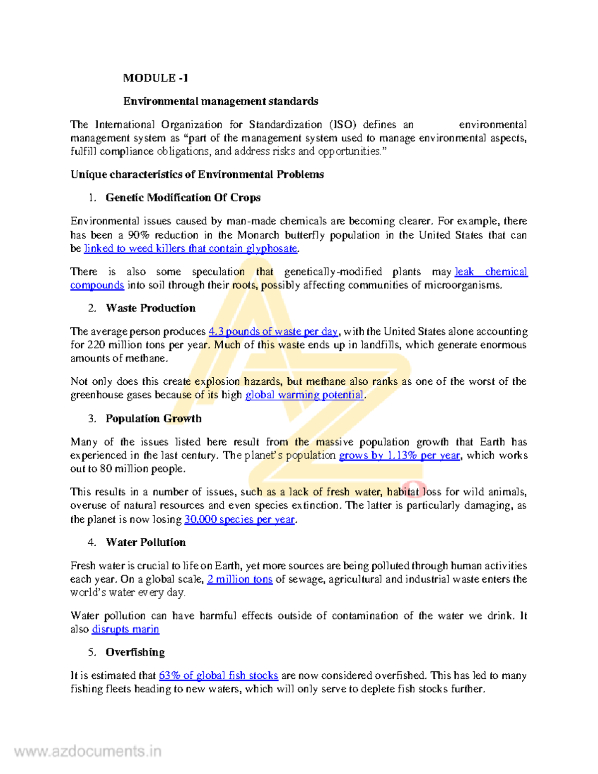 EPM Mod1@Az Documents - EPM module 1 notes - MODULE - 1 Environmental ...