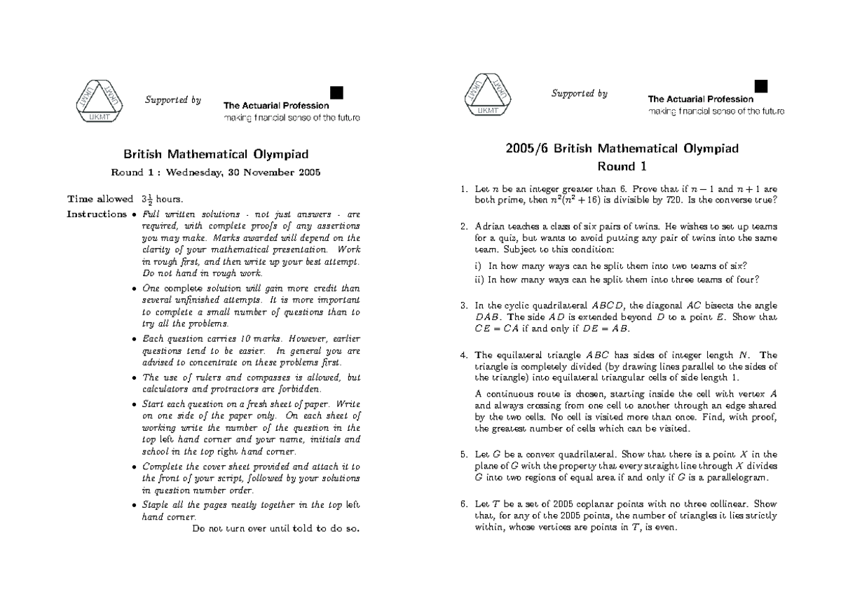 137222645 British Mathematical Olympiad 27 MODULE LESSON DOCX ...